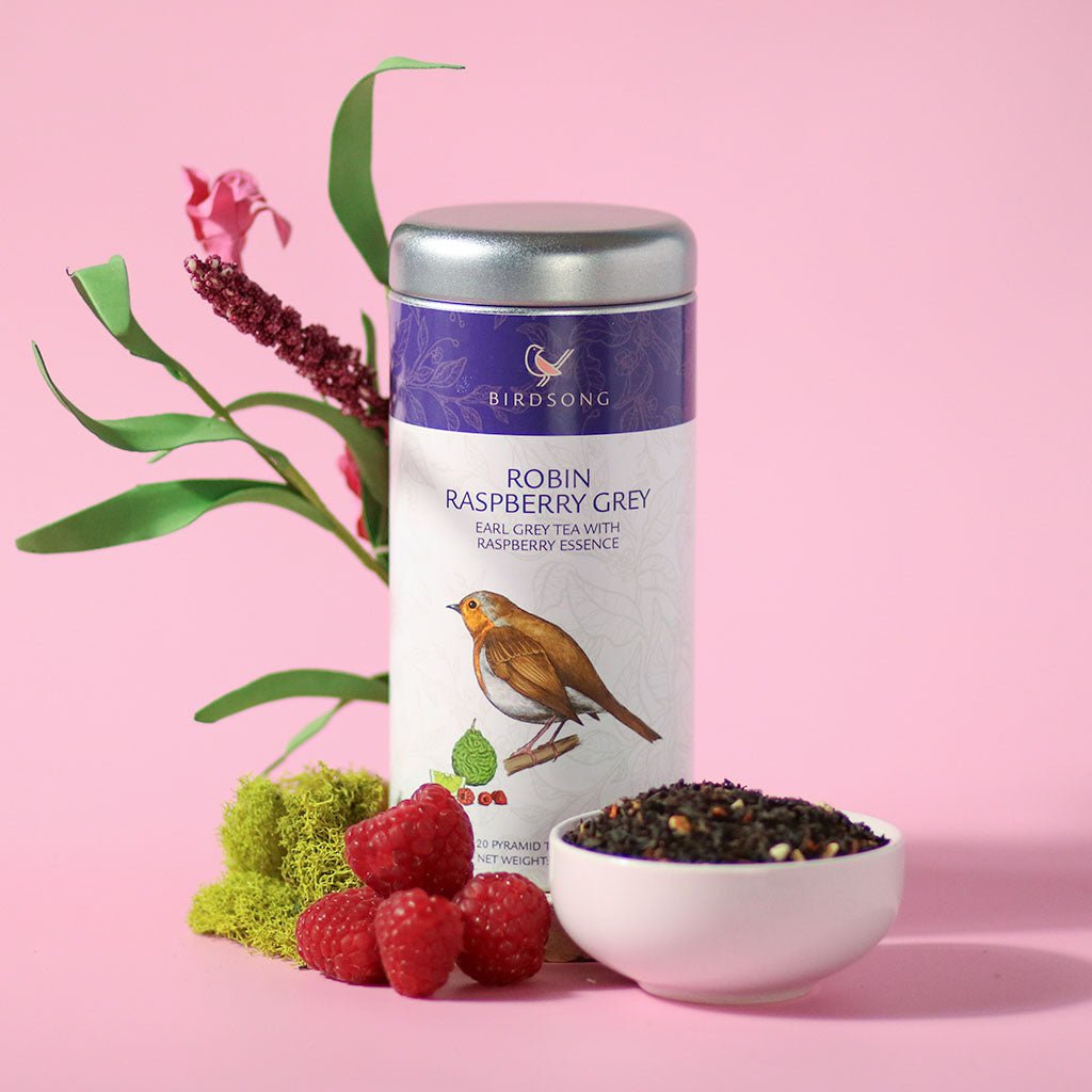 Robin Raspberry Earl Grey Black Tea - Bold & Fruity Blend